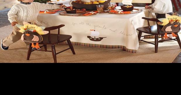 Pottery Barn Kids Thanksgiving table