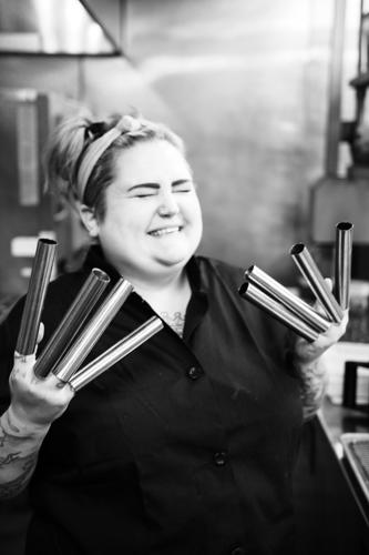 Pastry chef Amelia Lytle's desserts at Sidney Street Cafe are pure artistry