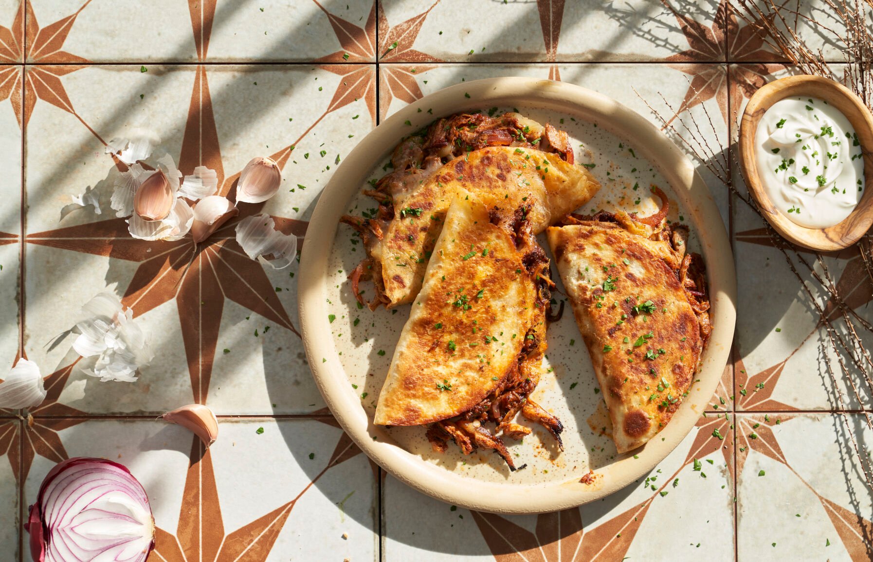 Turkey Tinga Quesadillas