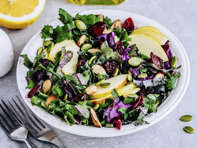 A Recipe to Celebrate Fall: Saffron-Infused Apples with Baby Kale and ...