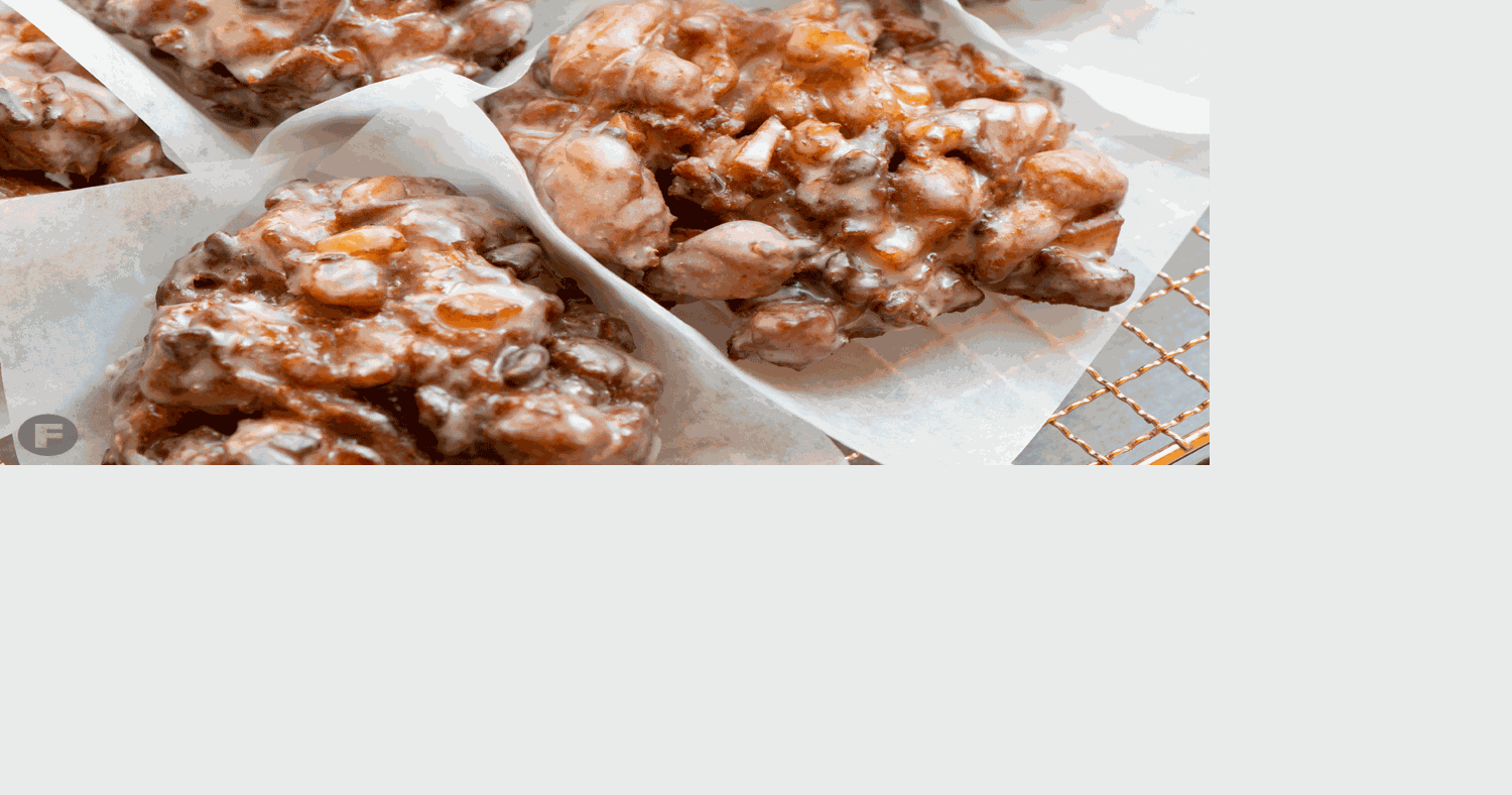 Spiced Pear & Pecan Fritters with Cinnamon-Maple Glaze