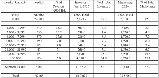 A Review of Feedlot Structure and 2024 Marketings | Industry News ...