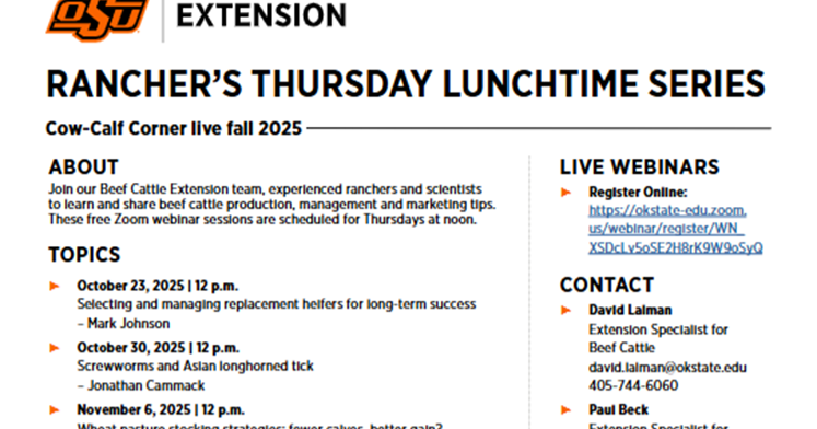 Rancher's Thursday Lunchtime Series | Beef News | feedlotmagazine.com