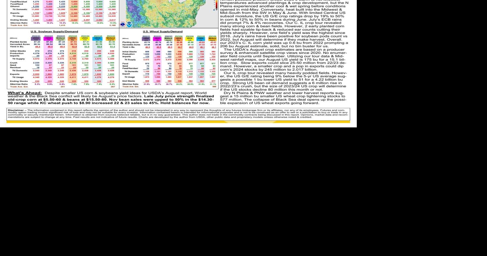 Midland Research's Pre August US/World S&D and Crop Production Report ...
