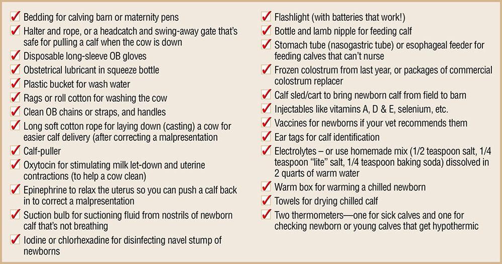 Calving Season Checklist | Cow/Calf Corner | feedlotmagazine.com