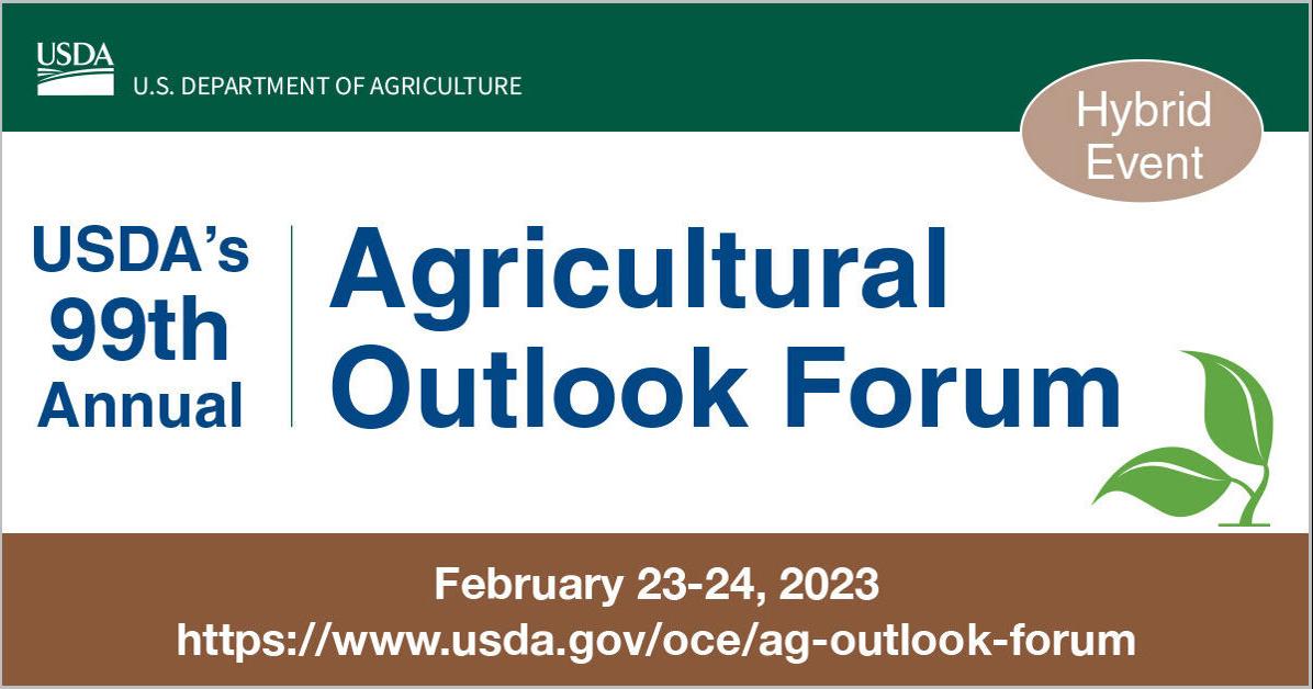 USDA Opens Registration for the 2023 Agricultural Outlook Forum ...