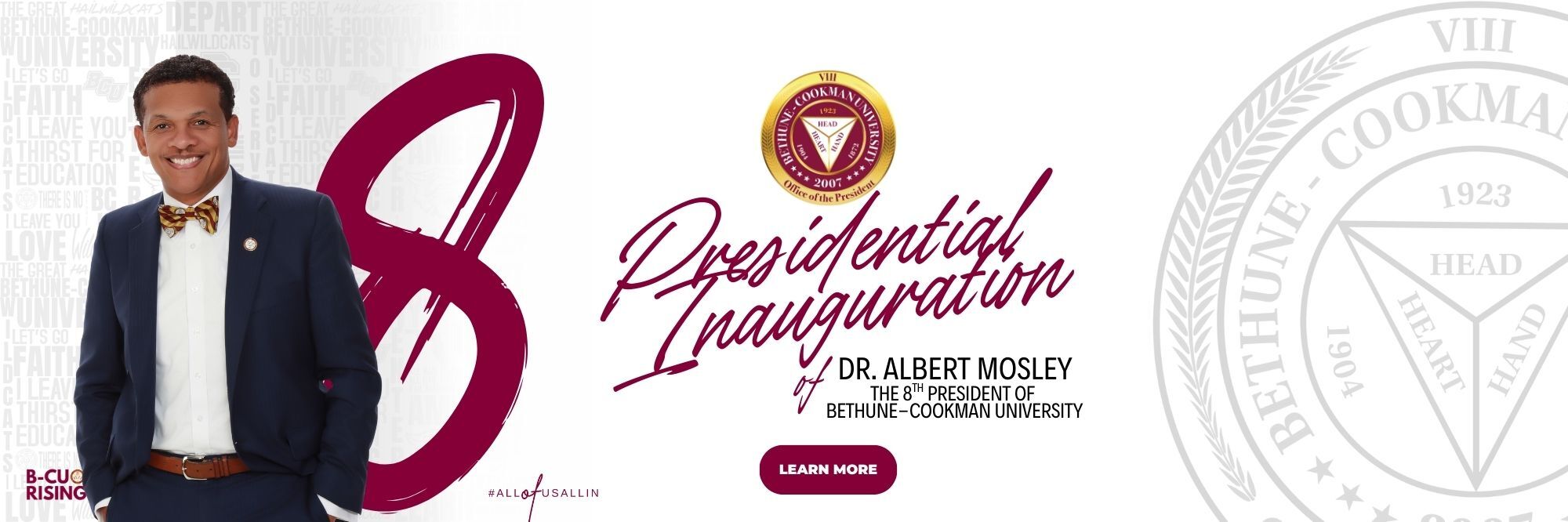 B-CU announces inauguration of 8th president, Dr. Albert Mosley ...