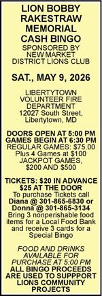 Spring Bingo | Announcements More | fredericknewspost.com