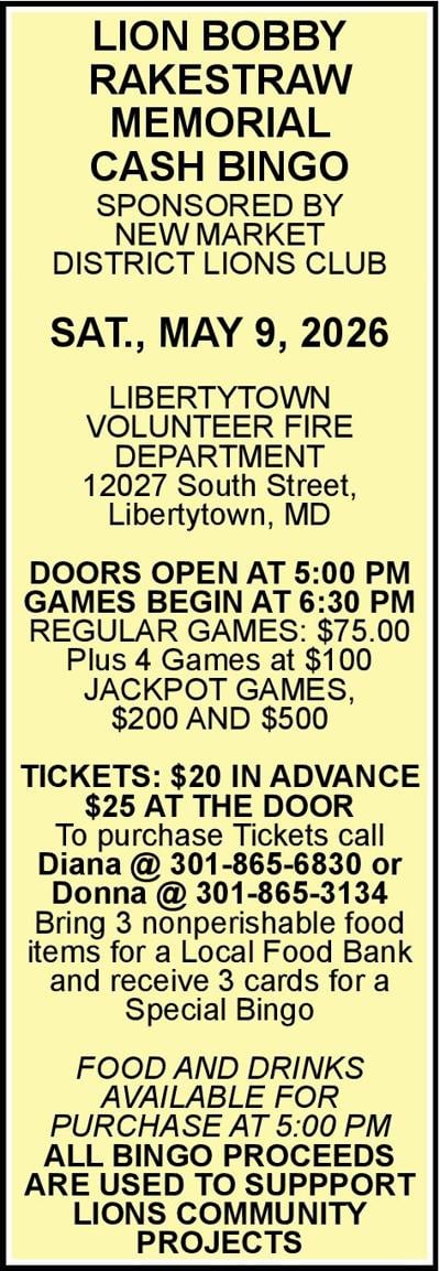 Spring Bingo | Announcements More | fredericknewspost.com