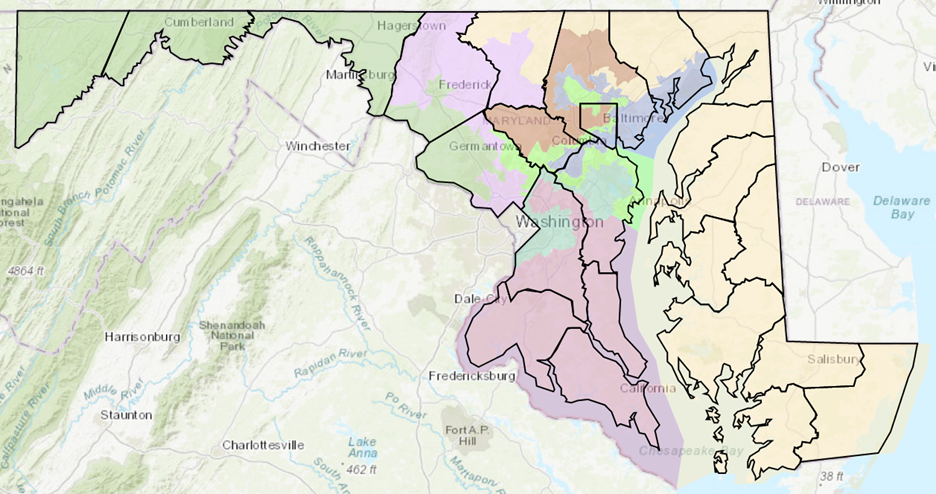 Maryland Redistricting Group Releases Draft Congressional Maps