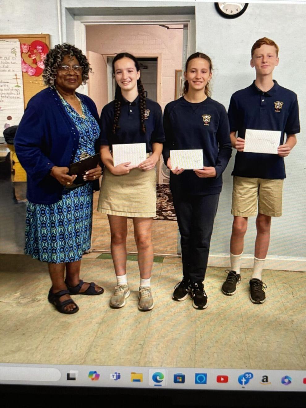 Thomas More Academy students win the Catholic Daughters of America ...