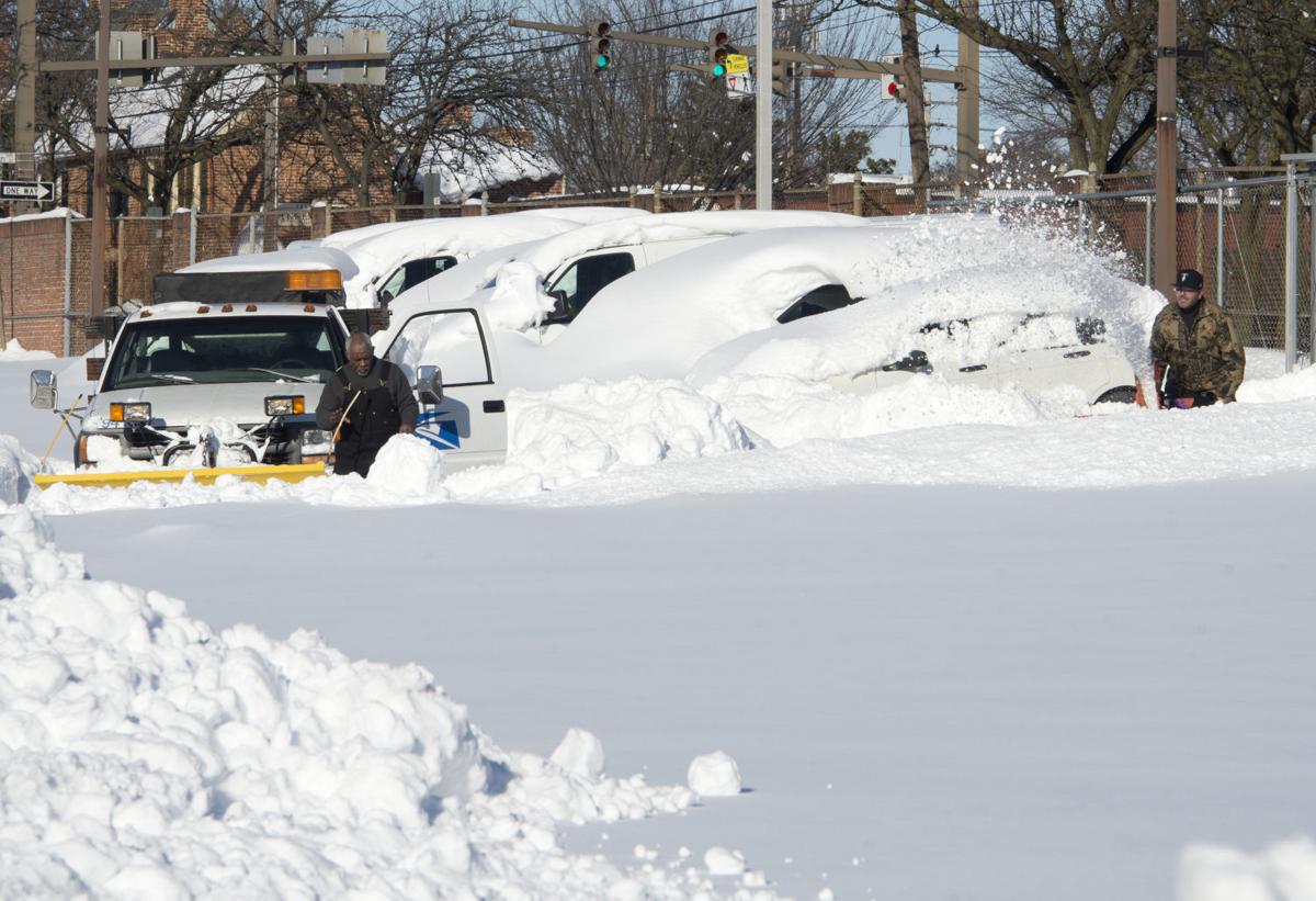 Postal Service vehicles buried deep in snow | Frederick County ...