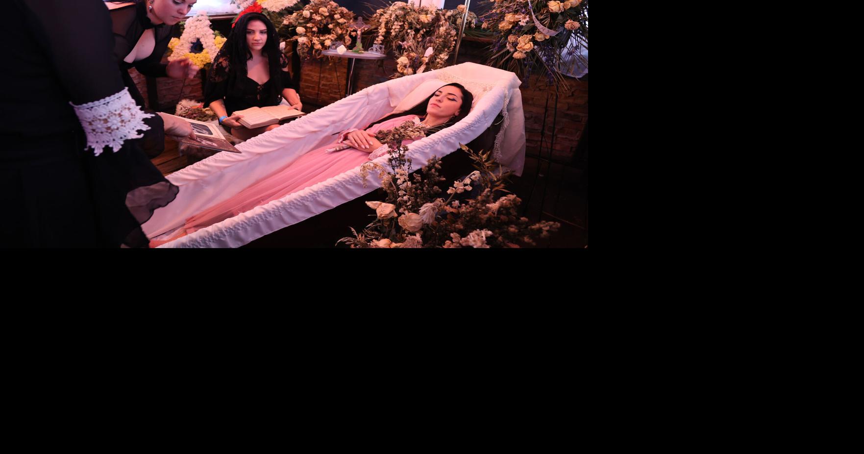 Meet the Florida mortician selling spooky coffin photo shoots | Arts ...