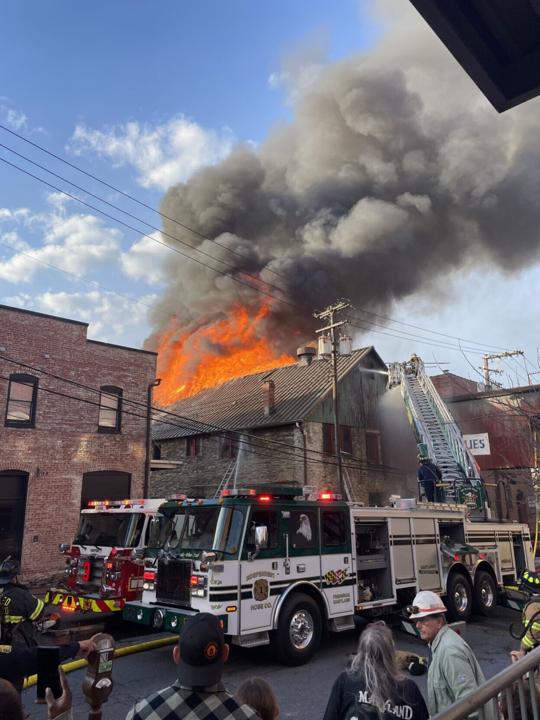 Updated: Three-alarm fire causes severe damage in downtown Frederick ...