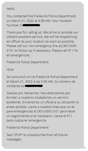 Frederick police implements texting system to communicate with ...