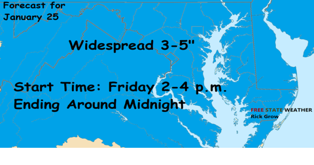 Final Forecast for Friday''s Snowstorm | Free State Weather ...