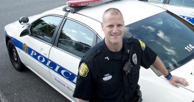 Frederick officer honored for saving man from burning car | Cops And ...