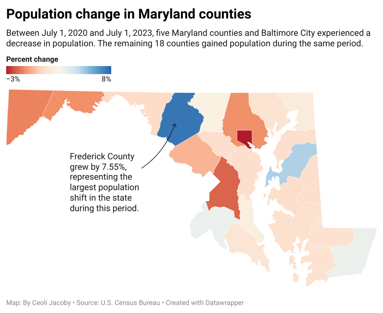 Census data shows Frederick County's recent population growth is top in ...