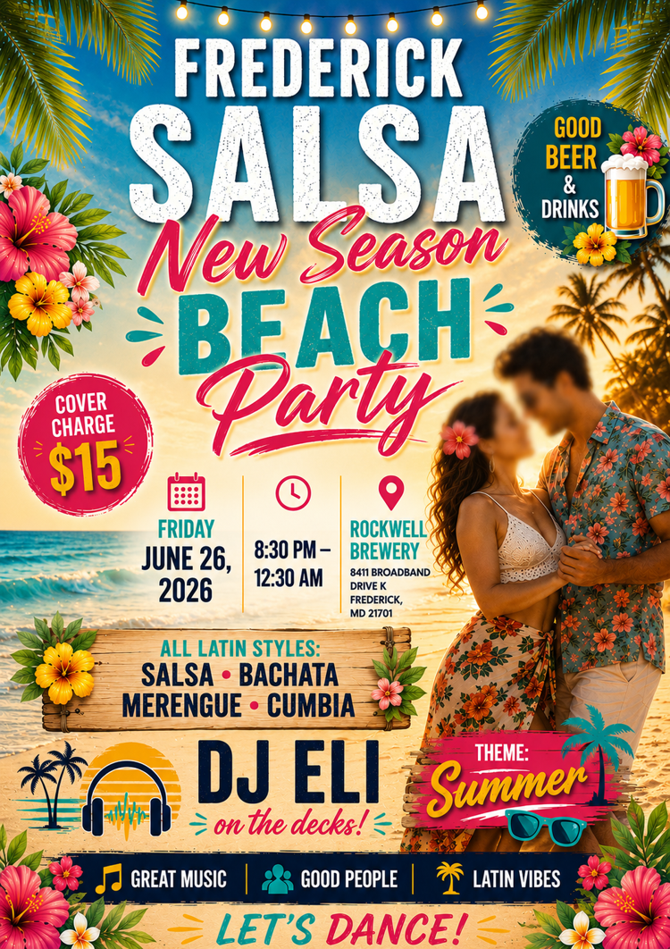 Salsa Night Beach Party! | Nightlife | fredericknewspost.com