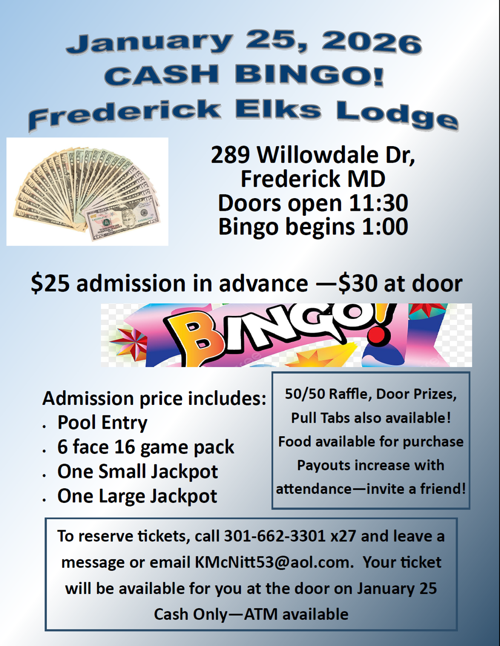 Cash Bingo | Community events & festivals | fredericknewspost.com