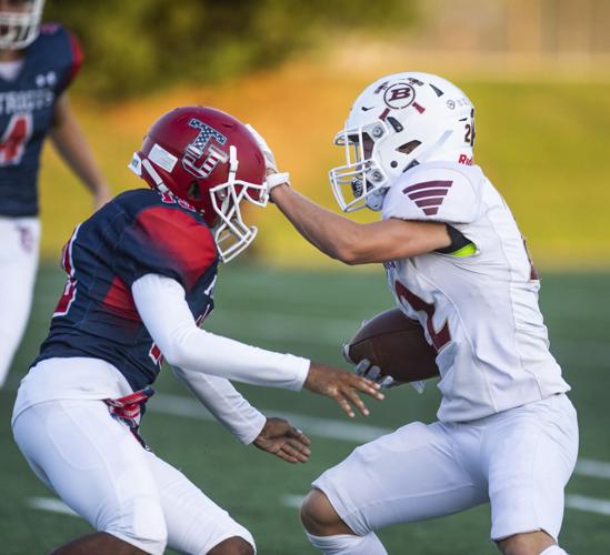Brunswick football goes to Wells often in rout of Thomas Johnson | High ...