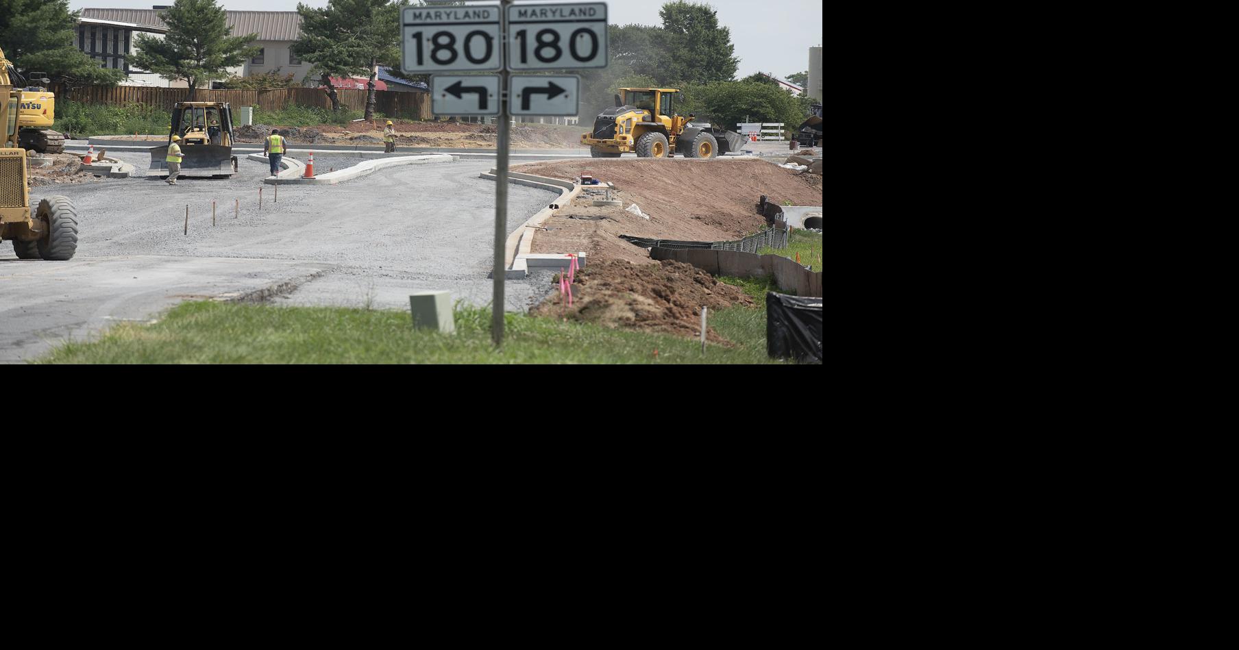Work on Md. 180 roundabout moves into final phases | Tourism ...