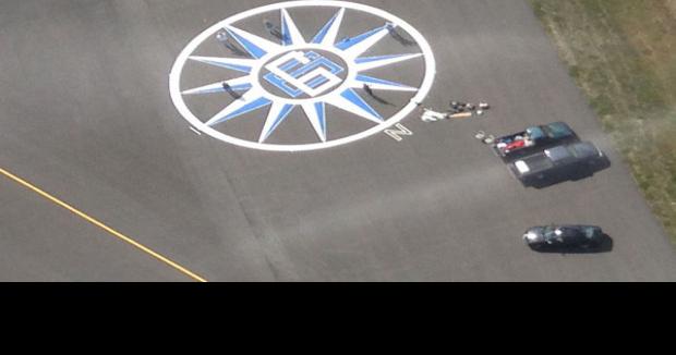 Organization of Women Pilots paints compass rose | Bulletin ...