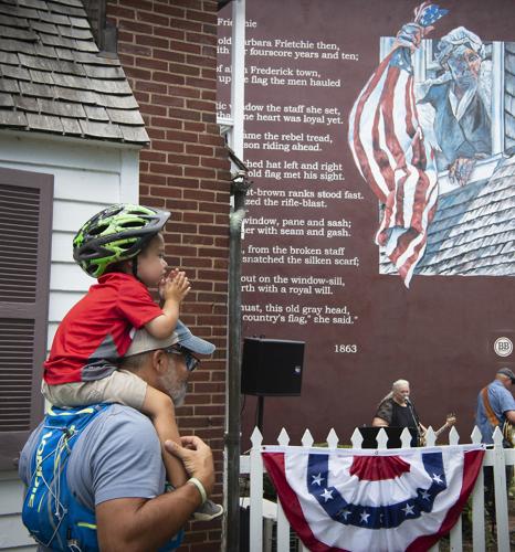 Barbara Fritchie honored with new mural on historic Frederick home ...