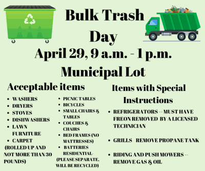 CANCELLED DUE TO RAIN: Bulk Trash Day for Residents of Mount Airy (only ...