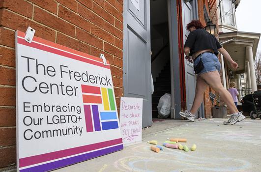 Colorful downtown event celebrates Frederick's transgender community ...