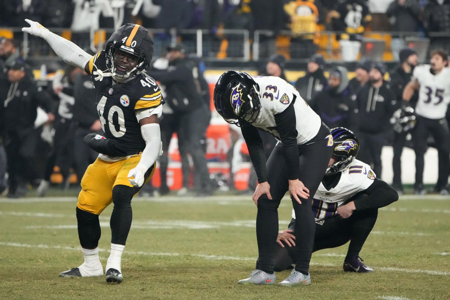 Ravens rookie kicker Loop misses FG at buzzer as Steelers survive ...