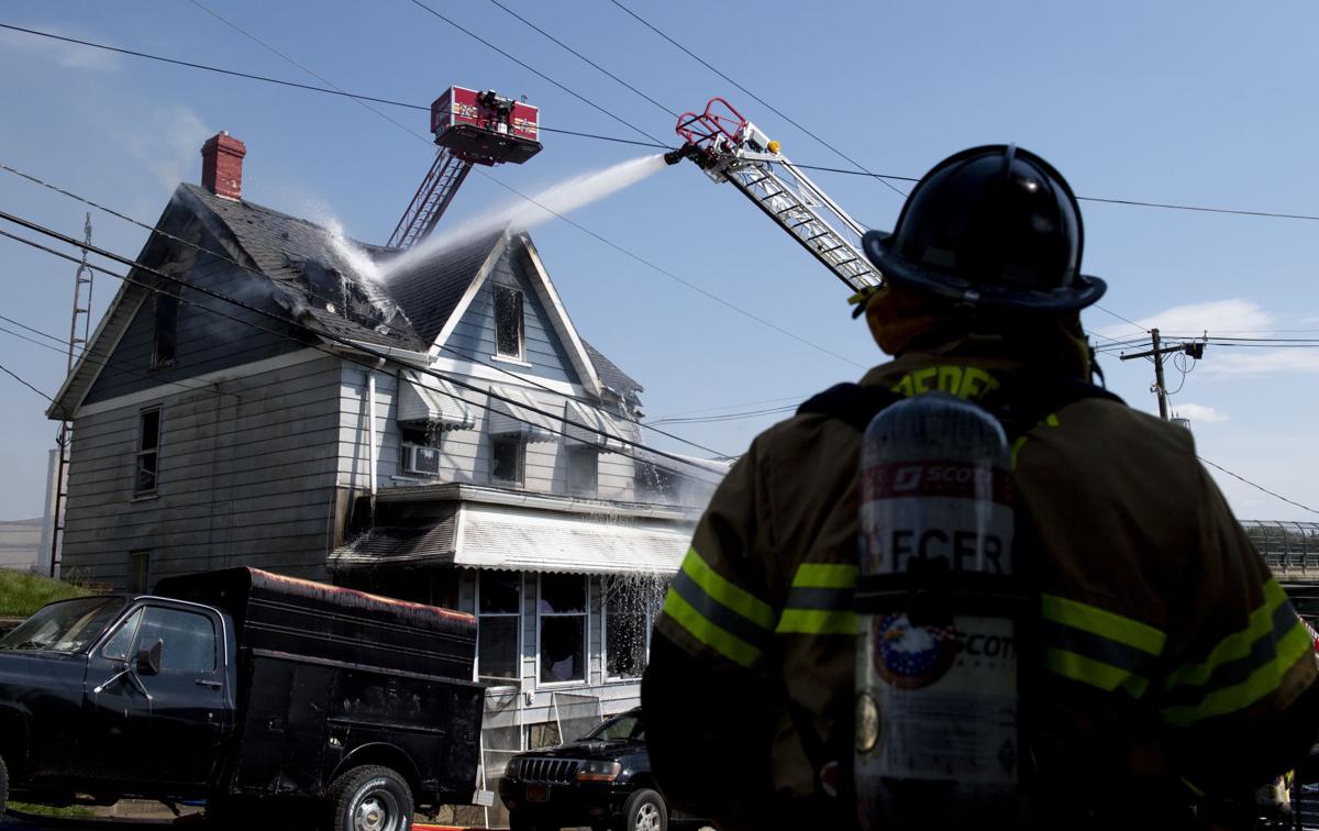 Three-alarm fire guts two Brunswick houses | Disasters & accidents ...