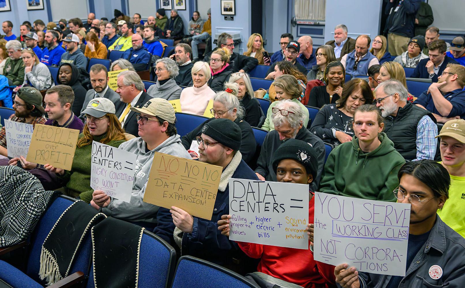 Updated: Opponents of proposed data center zoning show up in force at ...