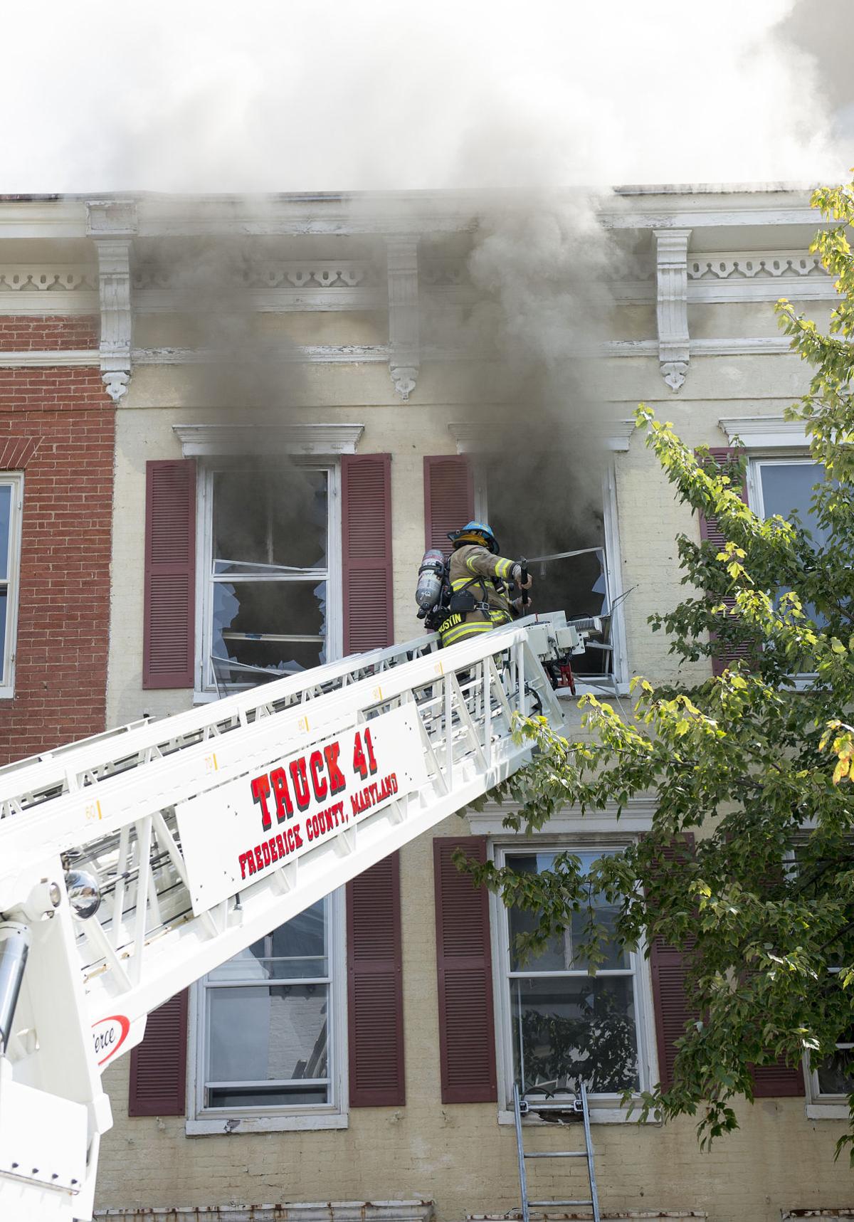Residents displaced after downtown Frederick fire | Public ...