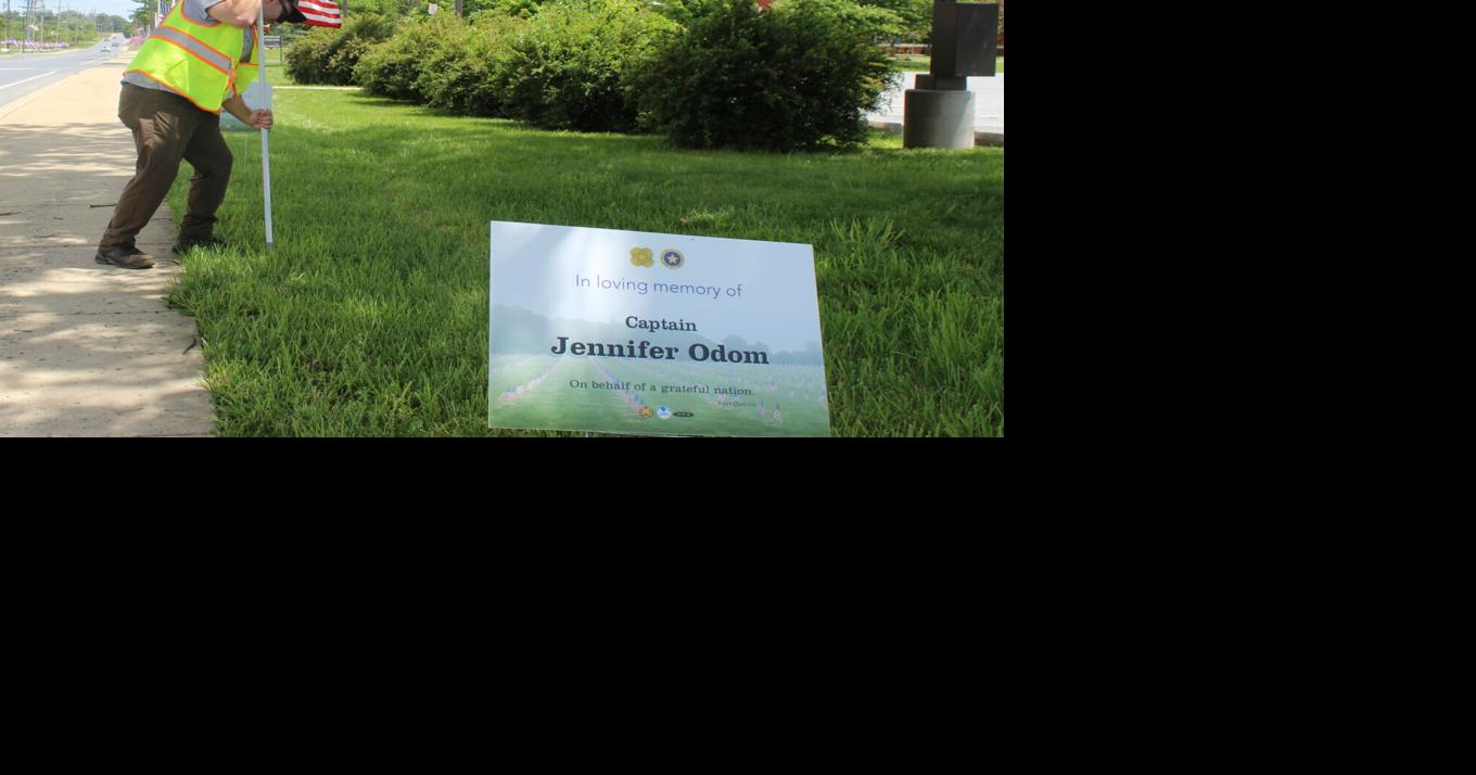 Fallen heroes remembered with flags, signs at Fort Detrick | Military ...