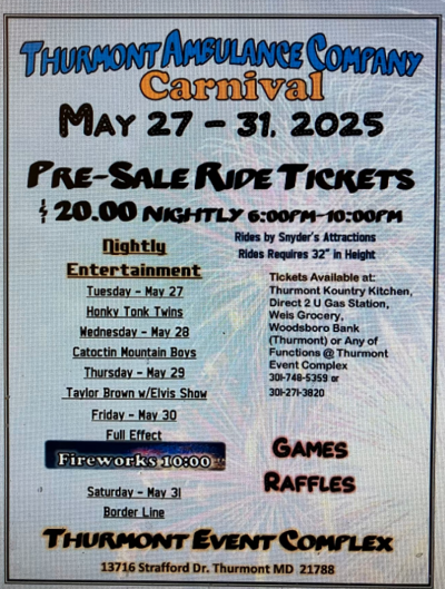 Thurmont Ambulance Co. Carnival | Community events & festivals ...