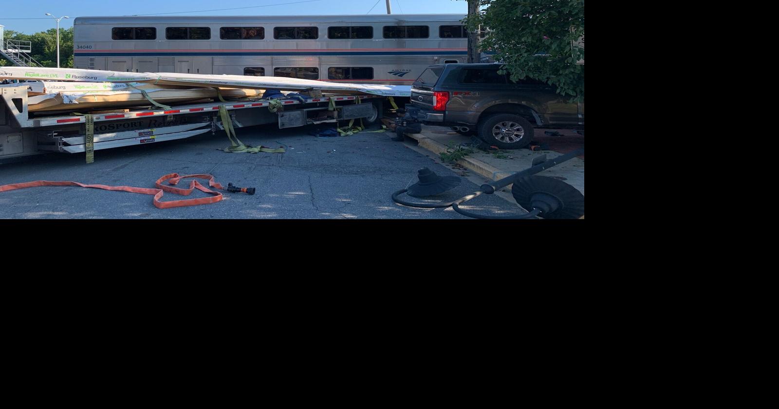 Updated: Amtrak train hits tractor-trailer in Brunswick; no serious ...