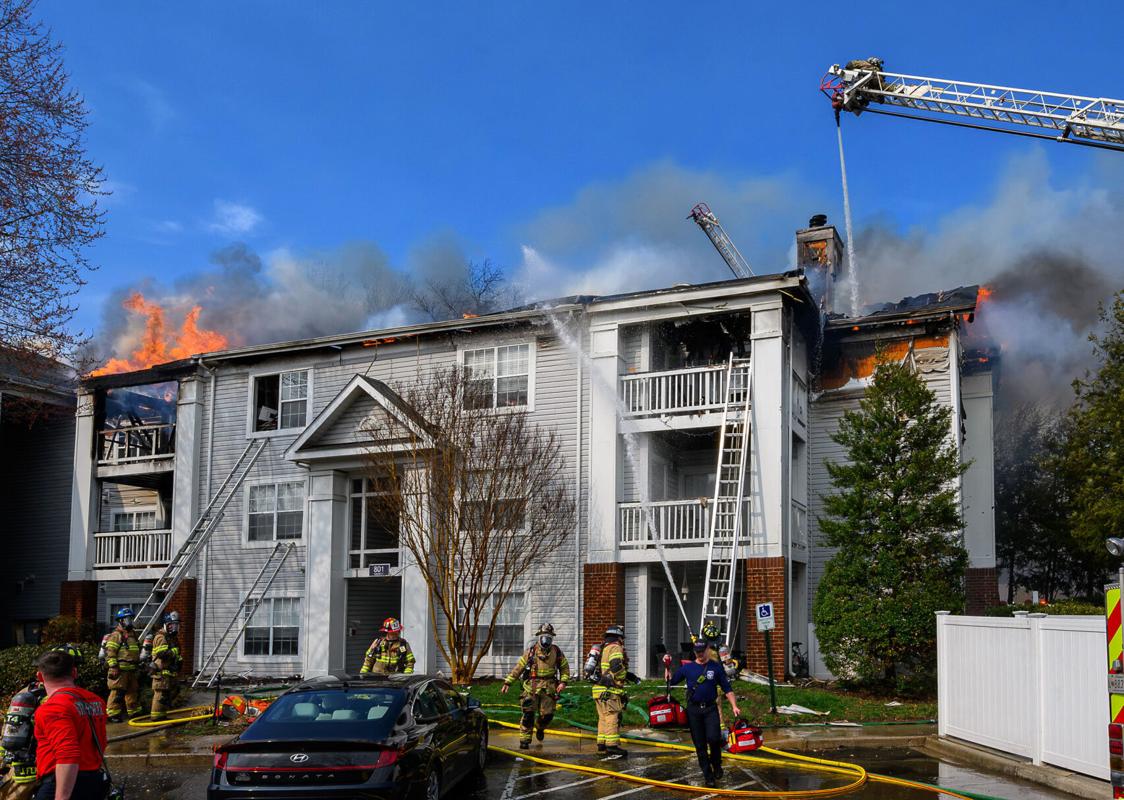 UPDATED: Firefighter injured in fire at apartment complex | Disasters ...