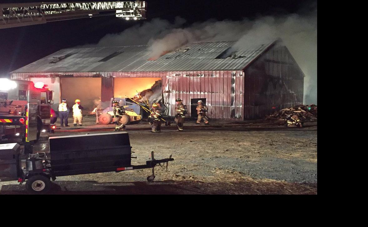 Crews battle barn fire near Frederick County border | Disasters ...
