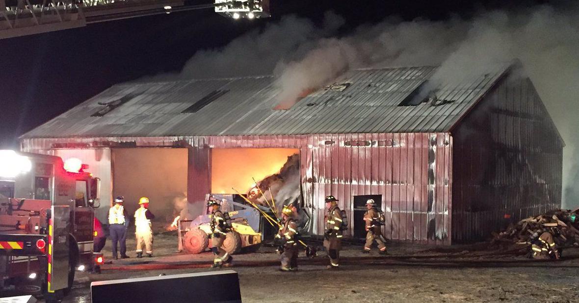 Crews battle barn fire near Frederick County border | Disasters ...