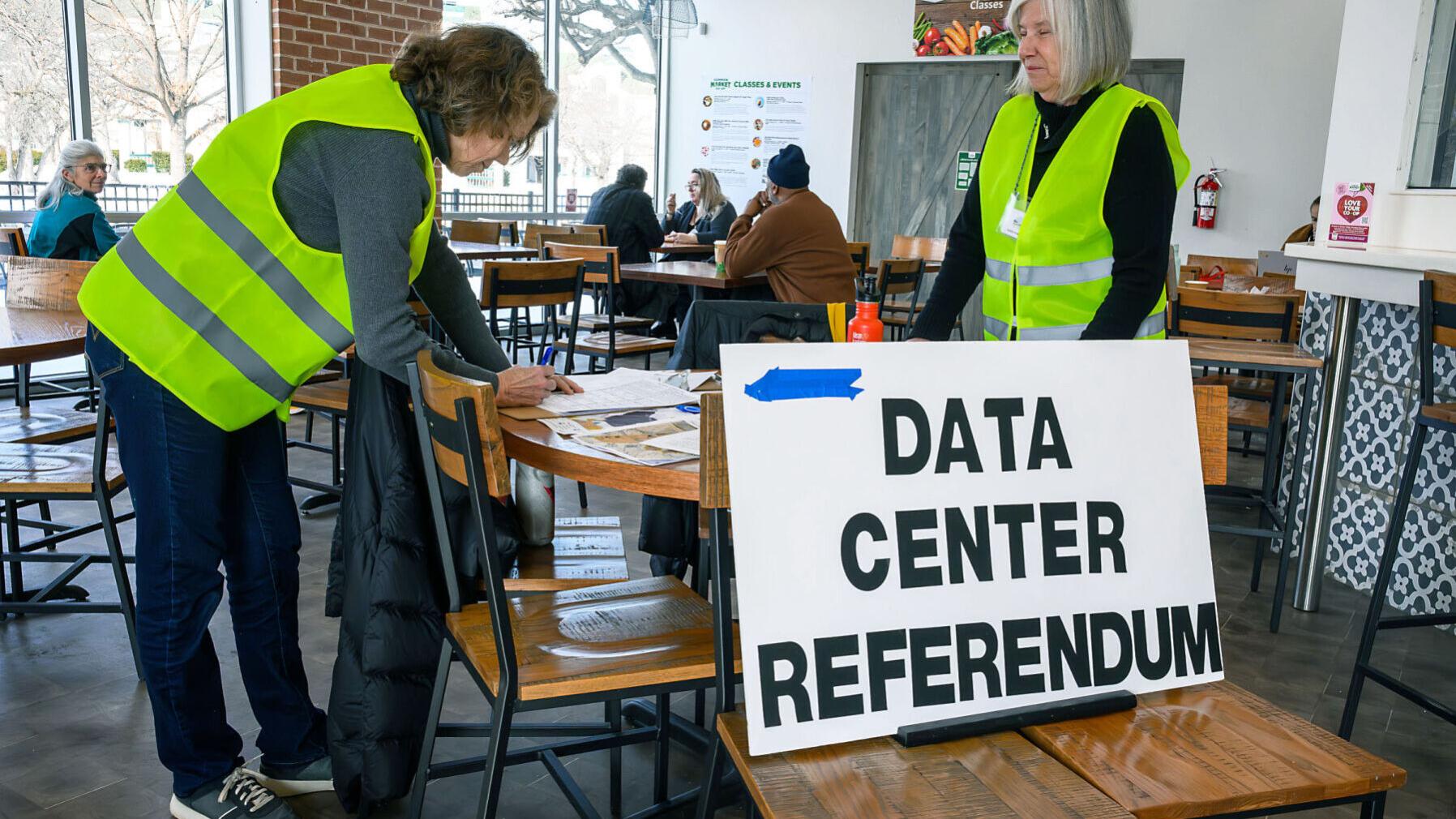 Businesses offer venues to collect signatures for data center zone ...