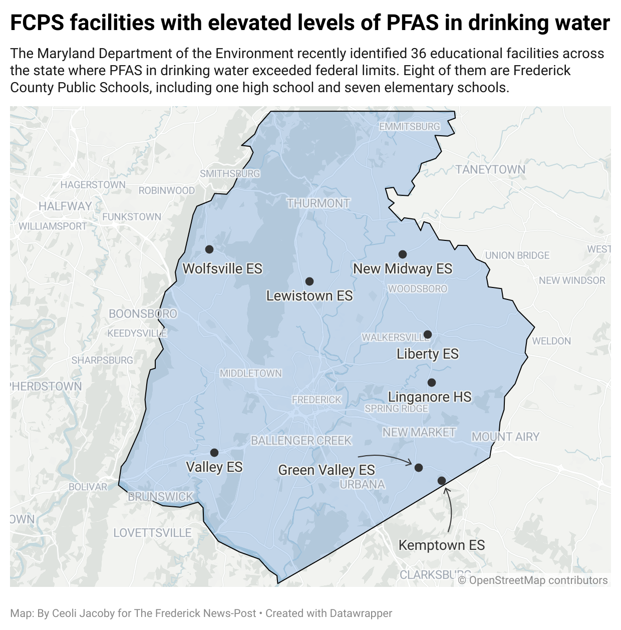 Drinking water at eight public schools contaminated by manufactured ...