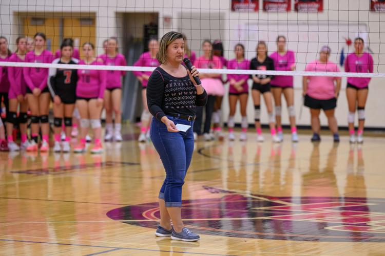 Photos: Linganore-Urbana "Dig Pink" volleyball game | High School ...