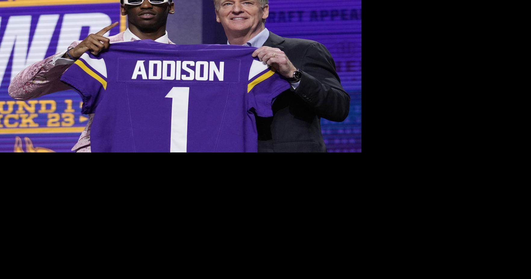 Frederick football history: Vikings take Jordan Addison with 23rd pick ...