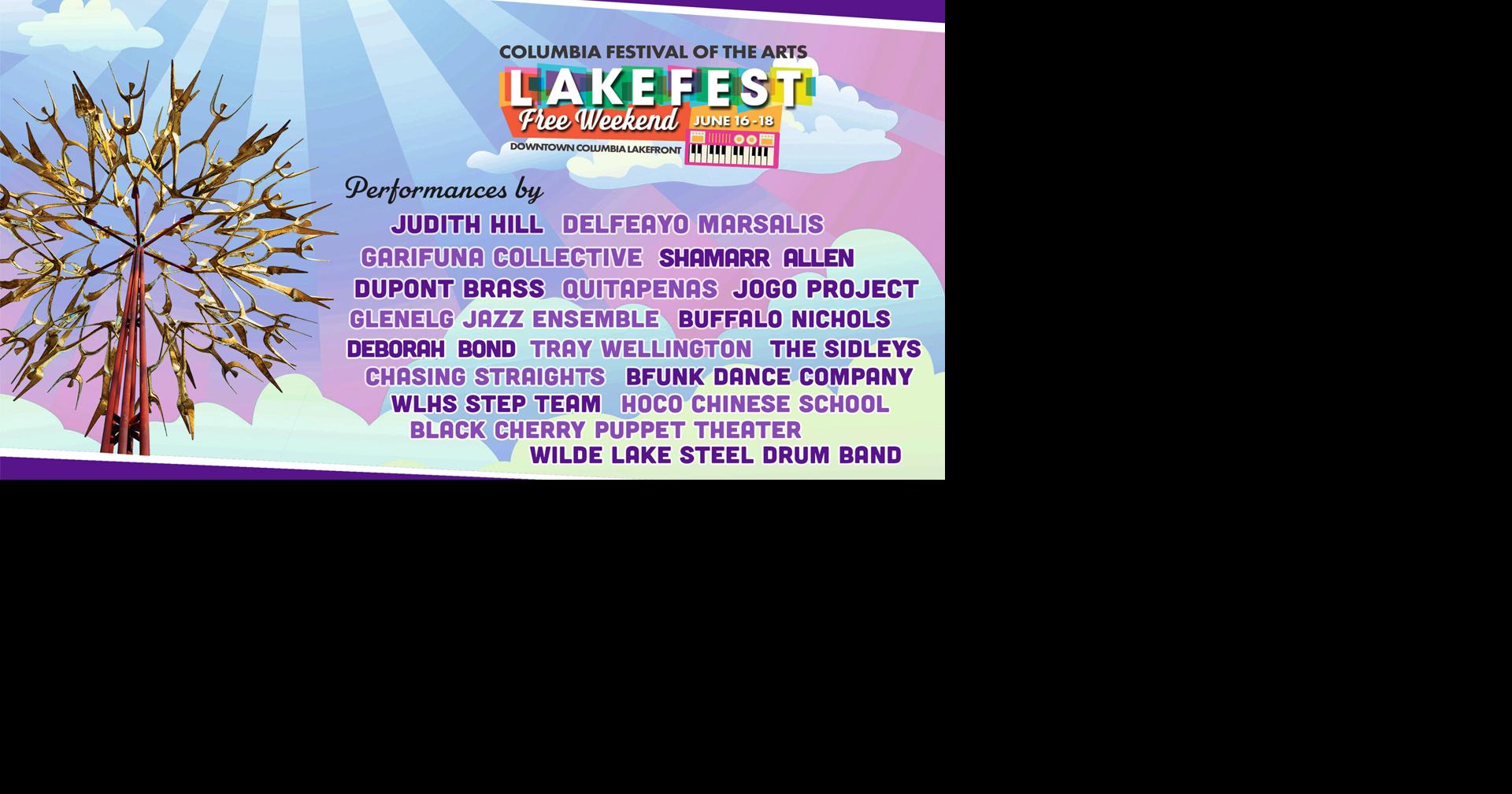 Free LakeFest Weekend 2023 Presented by Columbia Festival of the Arts ...