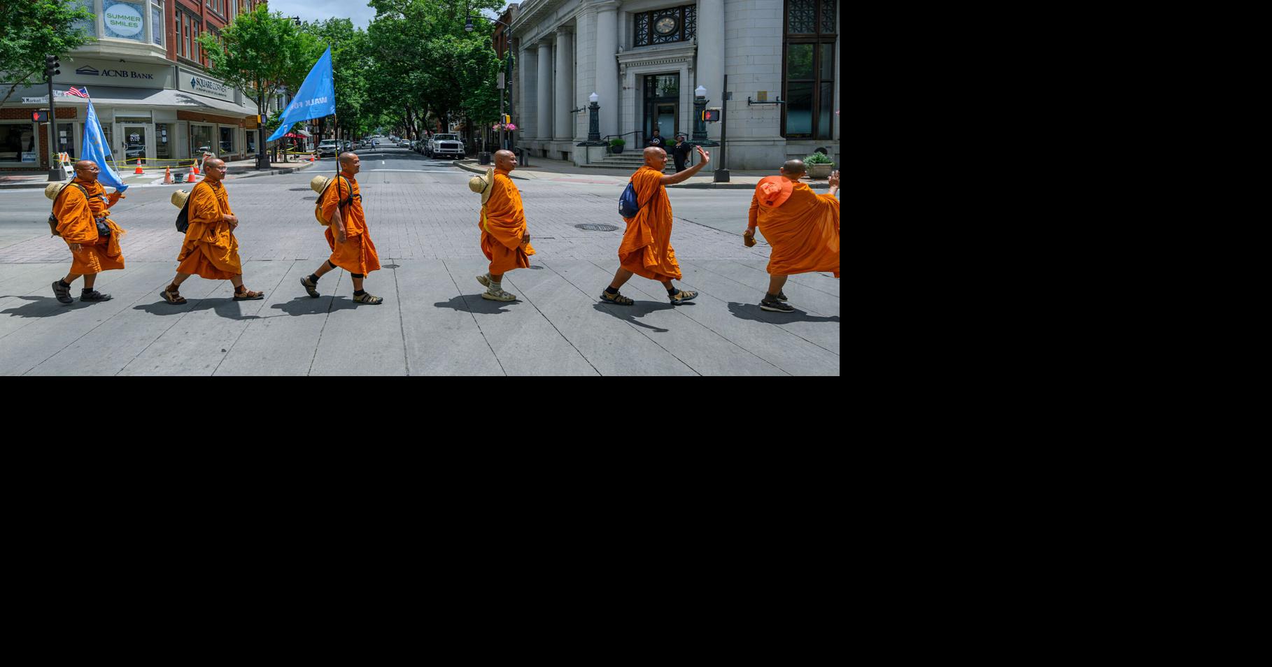 Buddhist monks stop in Frederick along 2,000-mile peace journey ...
