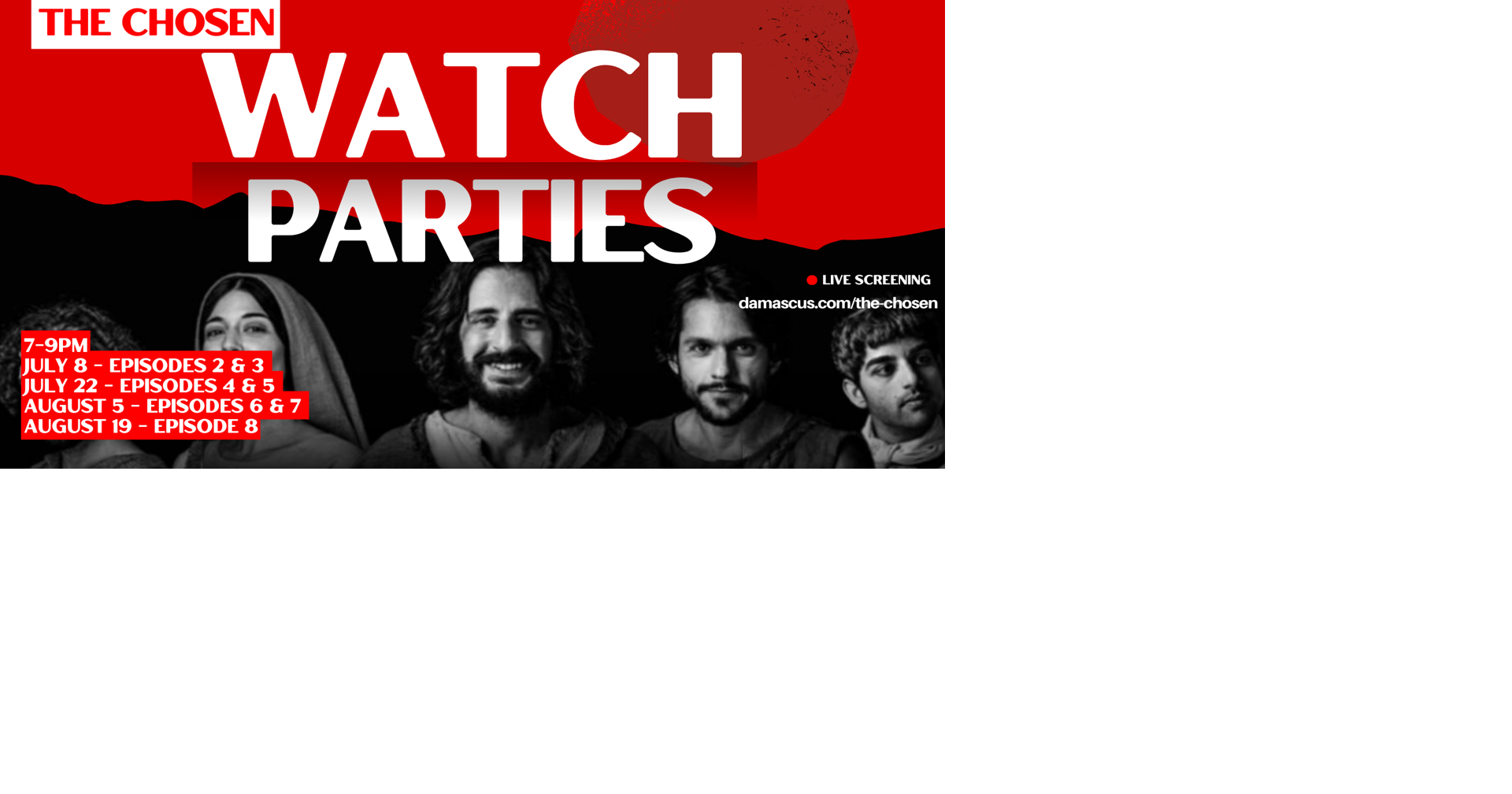 The Chosen Watch Parties | | fredericknewspost.com