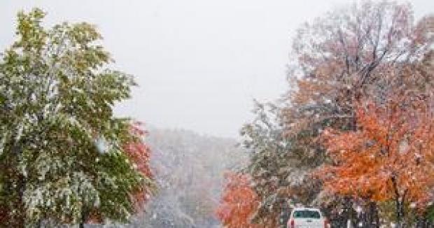 Snow surprise: October storm brings crashes, power failures | Archive ...