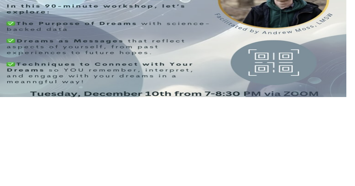 FREE Workshop: Why We Dream | Classes, workshops & lectures ...