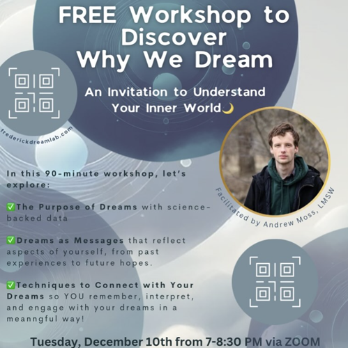 FREE Workshop: Why We Dream | Classes, workshops & lectures ...